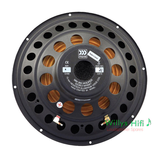Morel MW265 8" Midwoofer Damped Polymer Cone - 4 OHM - Willys-Hifi Ltd