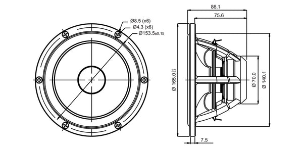 SB Acoustics Satori MW16P-4 Midwoofer - Willys-Hifi Ltd