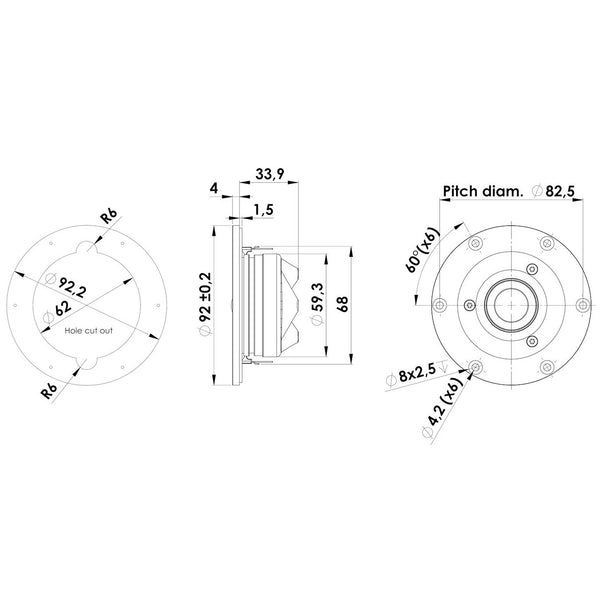 Scanspeak D2104/712000 Tweeter - Revelator Range - Willys-Hifi Ltd